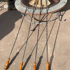 Hand Forged Marshmallow Roasting Stick Set of 4 - Etsy