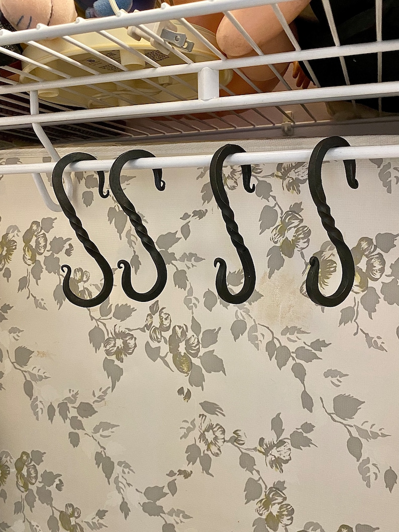 Hand Forged Rustic S-hooks 4 Pack - Etsy