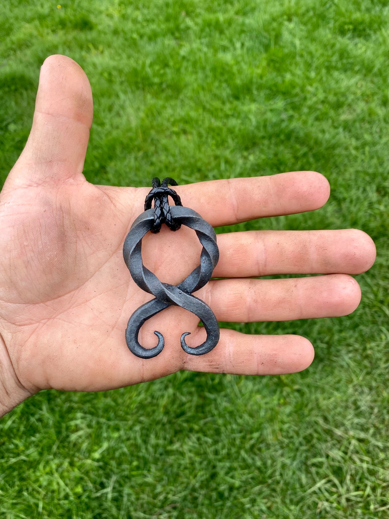 Hand Forged Troll Cross Pendant Necklace - Etsy