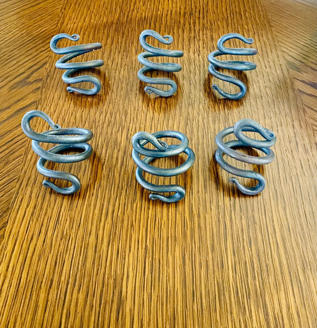Hand Forged Napkin Ring Scrolled Ends - Etsy