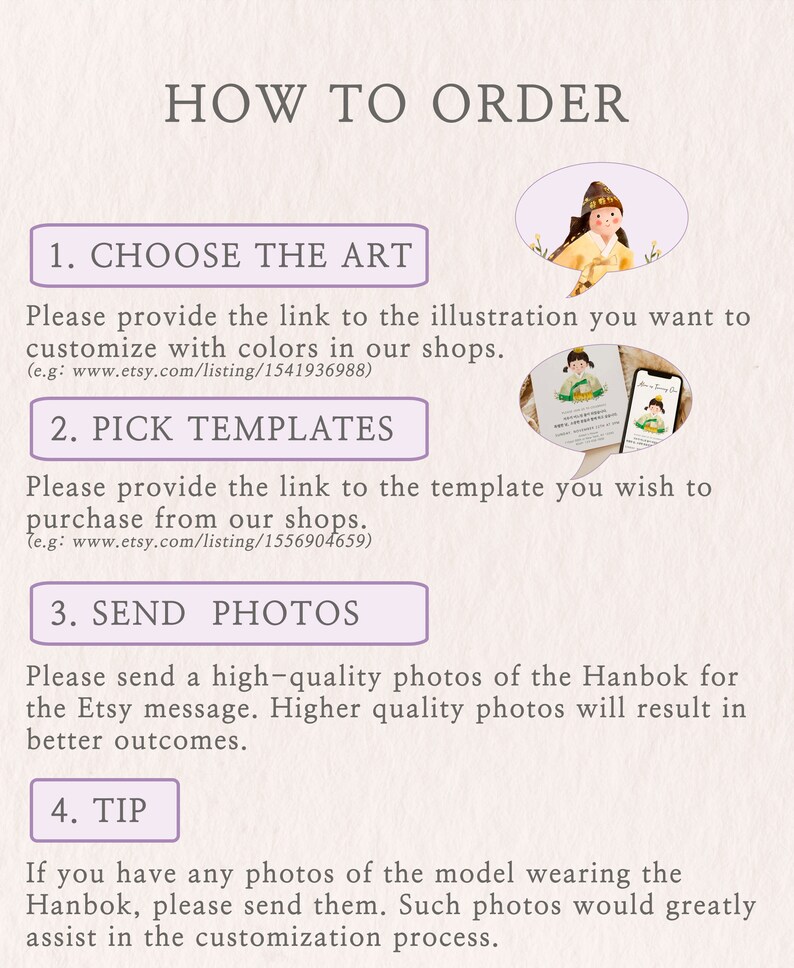 Customized Hanbok Coloring - Etsy