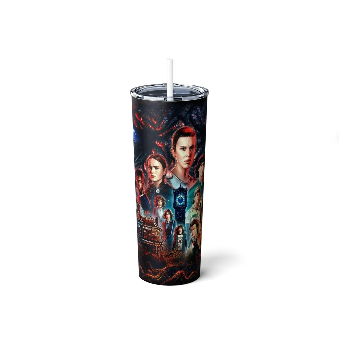 Stranger Things Steel Tumbler With Straw, 20oz - Etsy