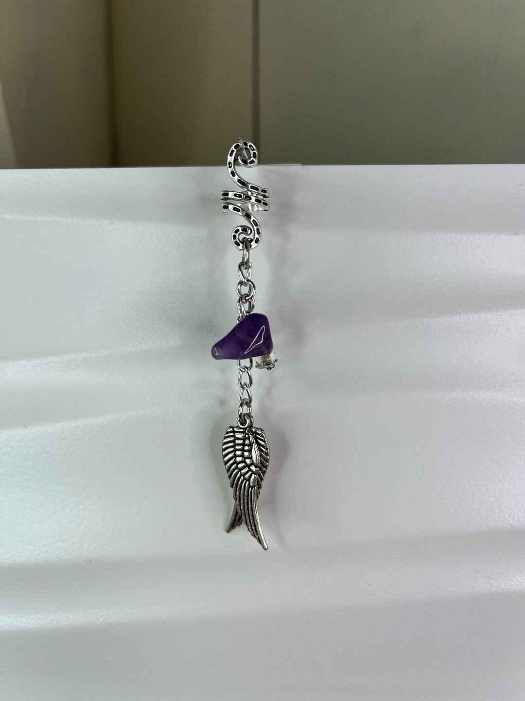 Amethyst Angel Wings Spiral - Etsy