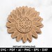 Sunflower SVG File | Svg, Dxf, Eps, Png Files for Cutting Machines ...