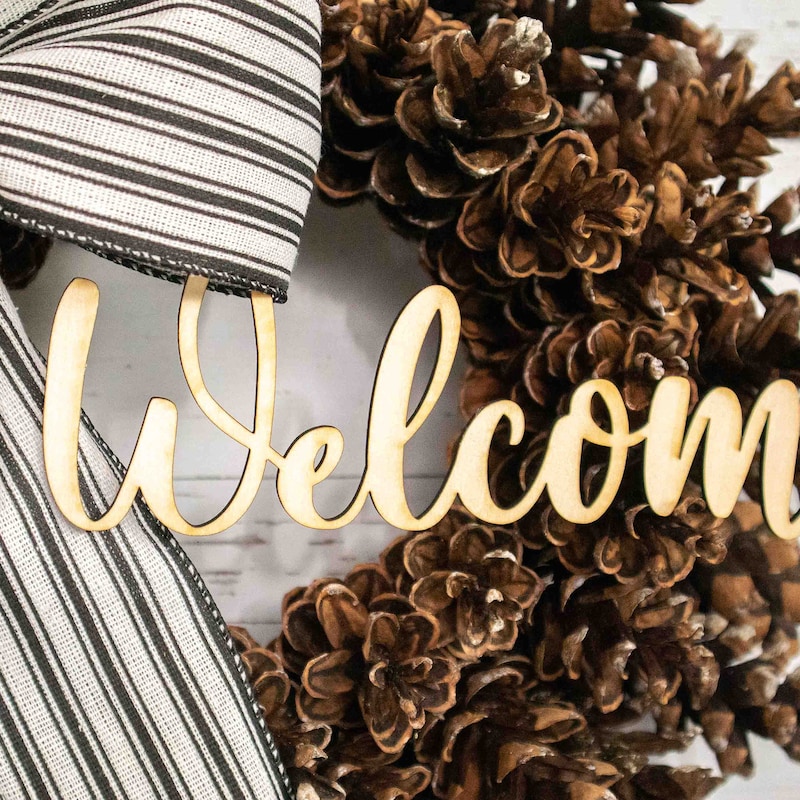 Laser Cut Welcome Sign - Etsy