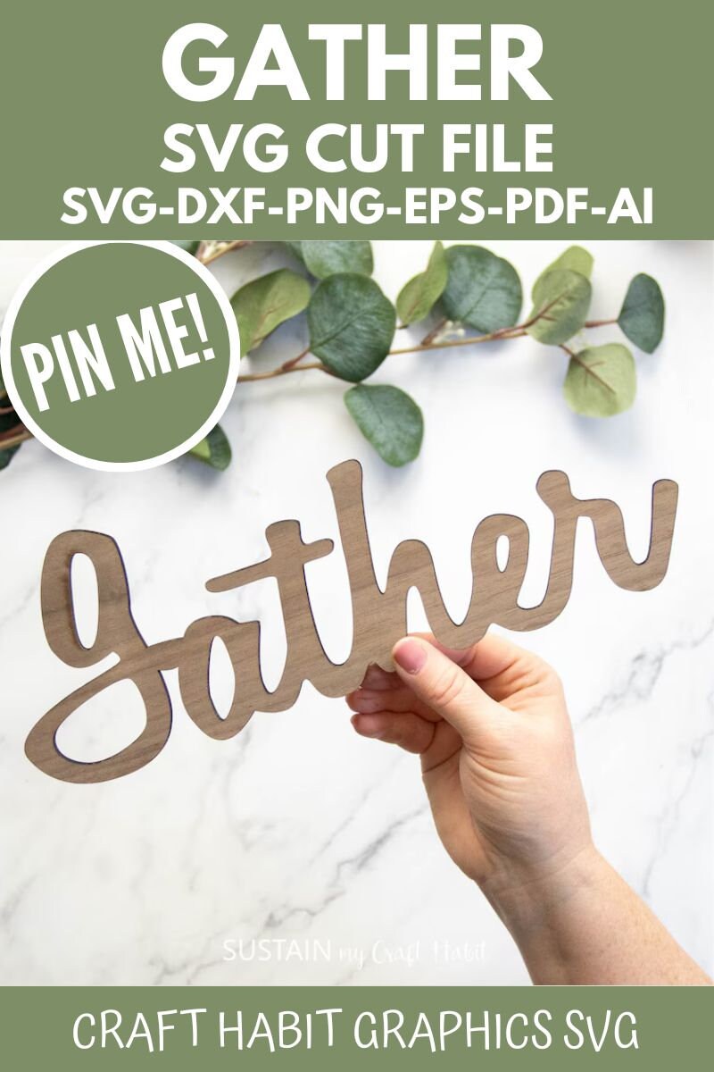 Gather Laser Cut File | Svg, Dxf, Eps, Png, Pdf, Xcs Files for Cutting ...
