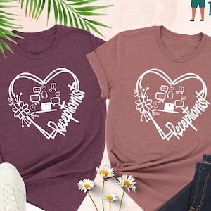 Receptionist Shirt, Receptionist Appreciation Shirt, Gift for ...
