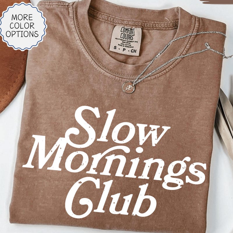 Slow Morning Club - Etsy