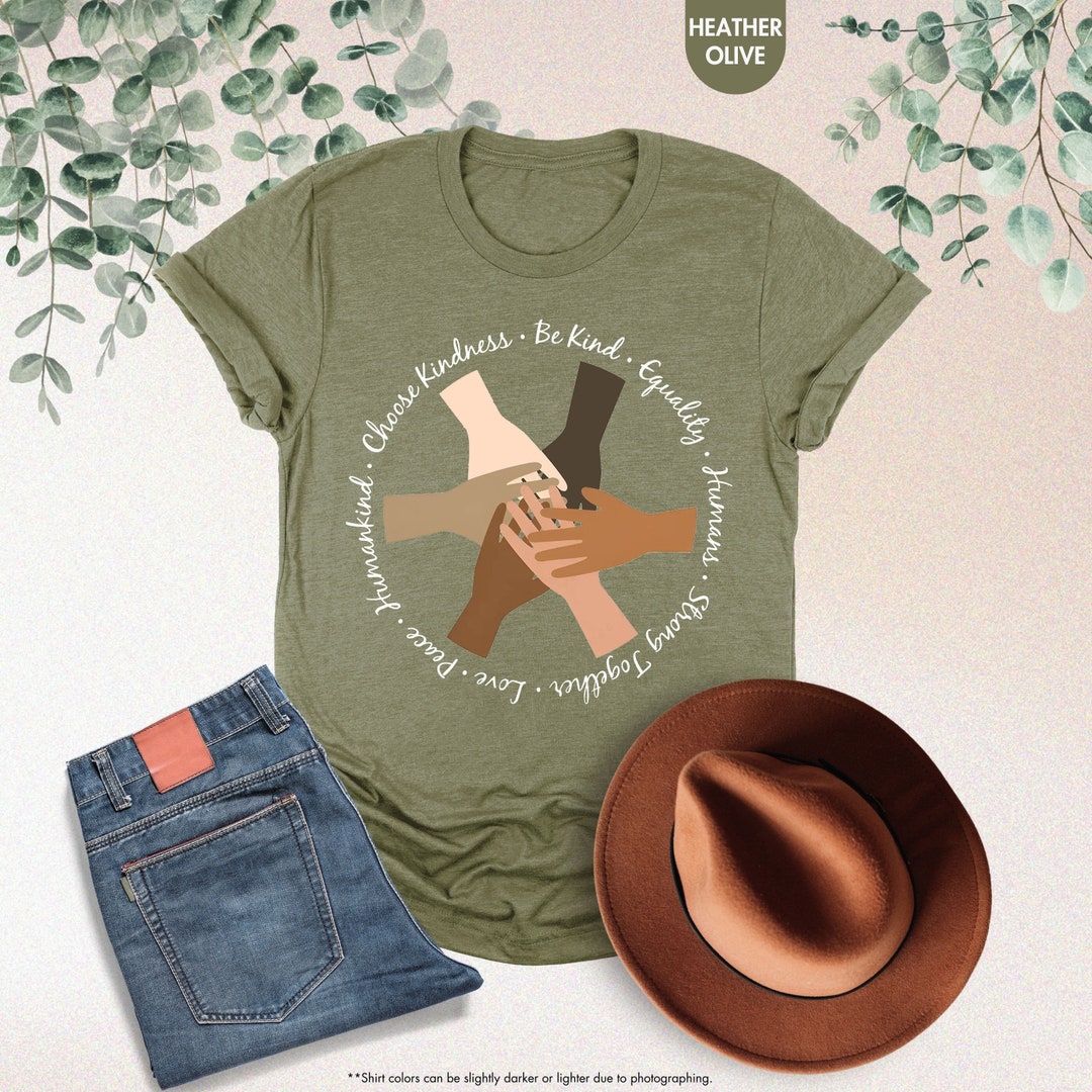 Unity of Hands Shirt, Equality Shirt, Black Lives Matter, Human Rights ...