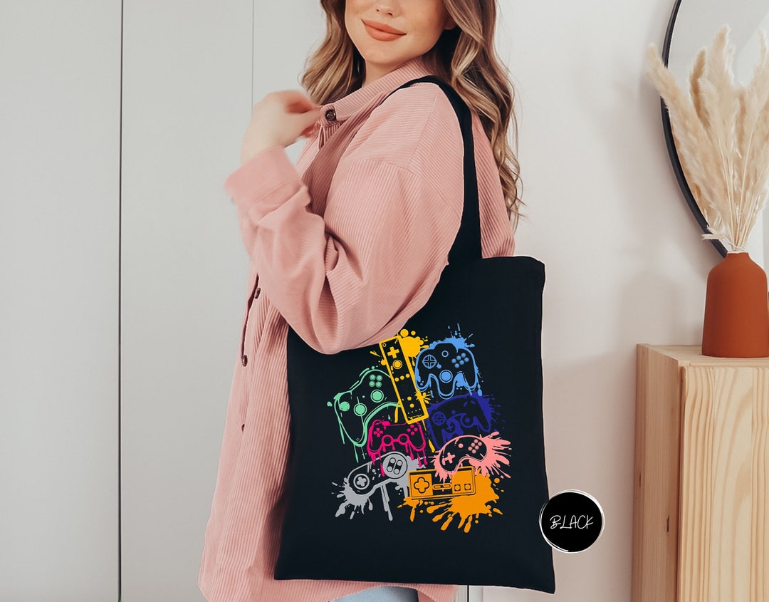 Gamer Tote Bag, Gaming Bag, Gamer Girl Tote Bag, Gaming Gifts, Gamer ...