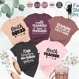 Math Bundle Shirt, Math Lover Shirt, Math Teacher Shirt, Funny Math ...