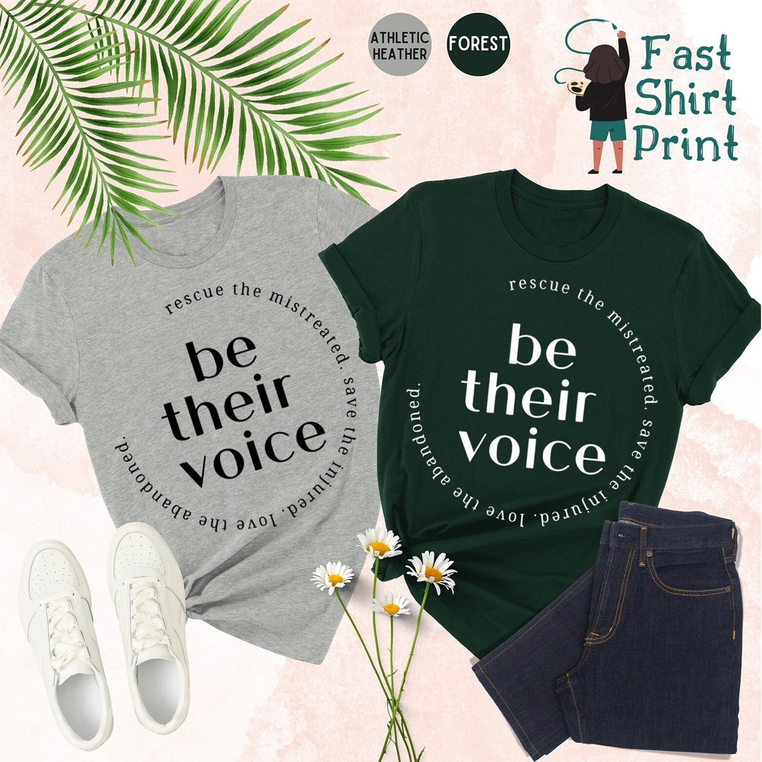 Be Their Voice Shirt, Animal Lover Shirt, Foster Volunteer Shirt ...