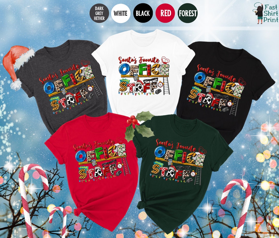 Santas Favorite Office Staff Shirt Office Staff Shirt Etsy