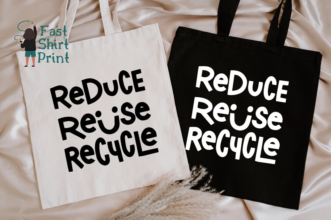 Reduce Reuse Recycle Tote Bag, Gift for Activist, Earth Day Tote Bag ...