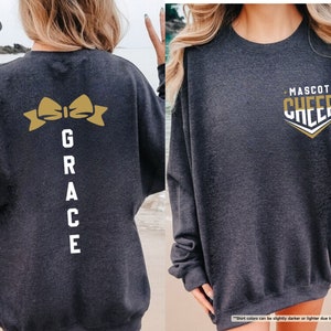 Custom Cheer Sweatshirt, Personalized Cheer Team Sweatshirt, Cheer Mom ...