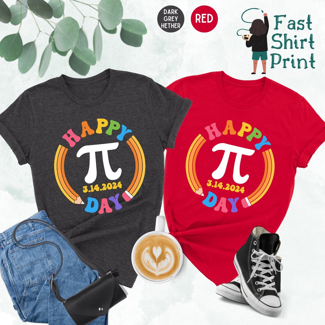Happy Pi Day T-shirt, Pi Day Shirt, Funny Math Teacher Gift T-shirt ...