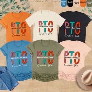 Custom PTO Shirts, Parent Teacher Organization Tshirt, Custom School ...