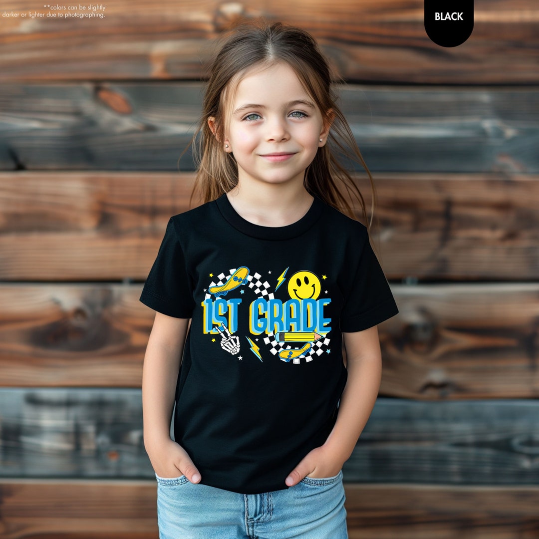 1st Grade Shirt, Kids First Grade Shirt, First Day of School Shirt ...