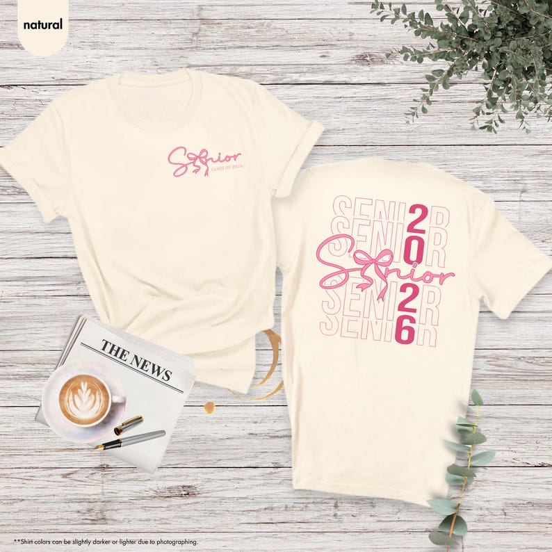 Coquette Senior 2026 Shirt, Coquette Bow Senior Shirt, Class of 2026 ...