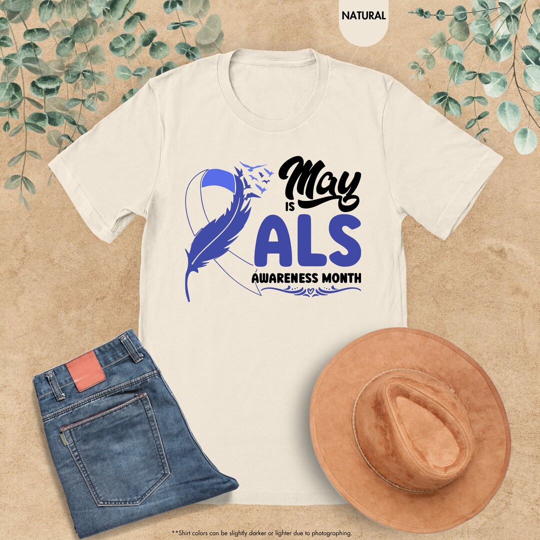 May is Als Awareness Month Shirt, Als Awareness Shirt, Als Ribbon Shirt ...
