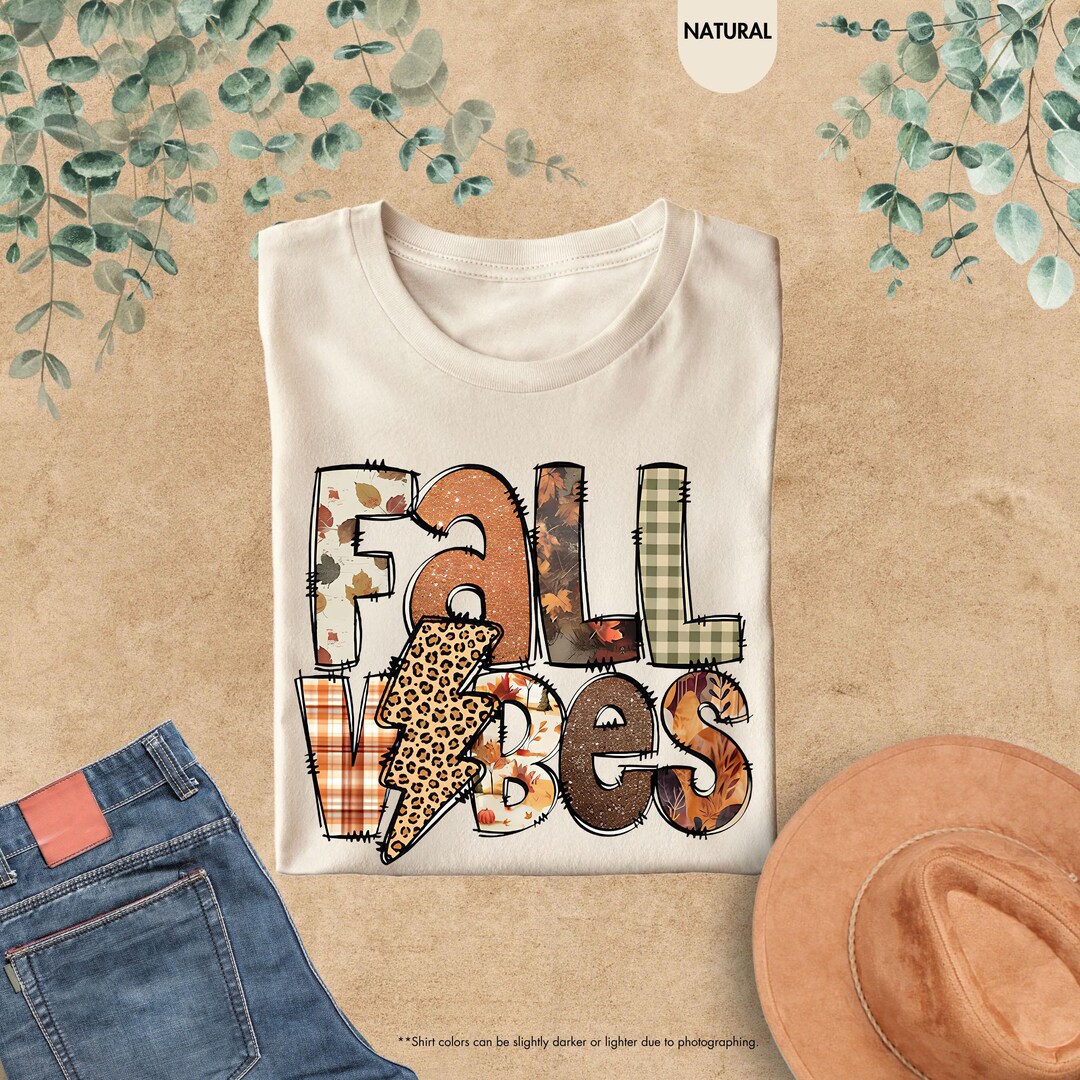 Fall Vibes Shirt, Retro Fall Shirt, Cute Fall Shirt, Fall Woman Tee ...