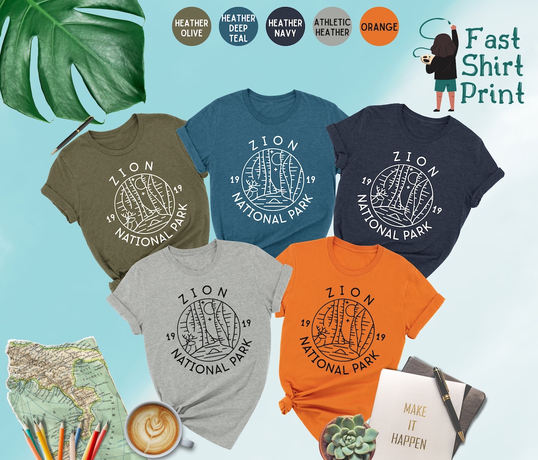 Zion National Park Shirt, Hiking Shirts, Adventure Shirts, Nature ...