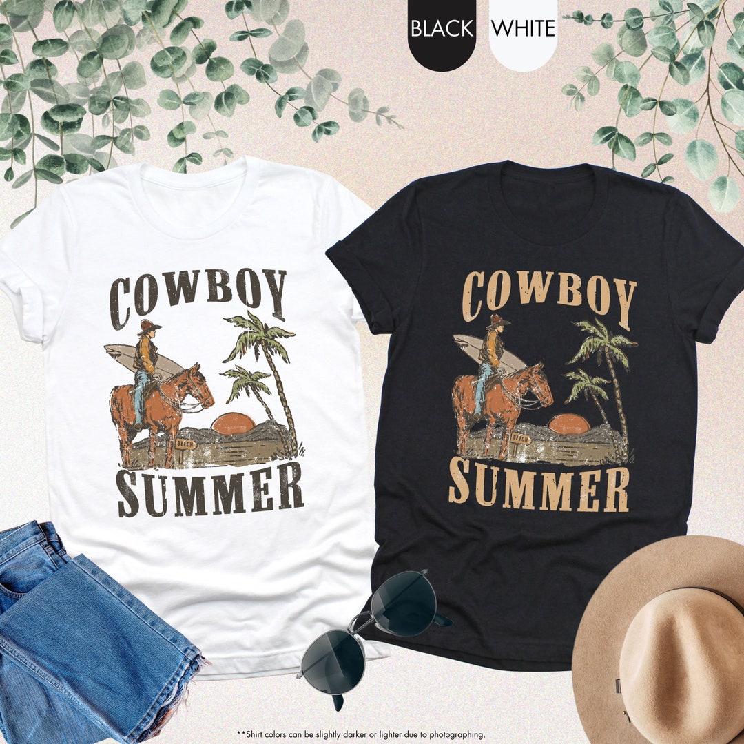 Cowboy Summer Shirt, Surfing Shirt, Western Shirt, Country Shirt ...