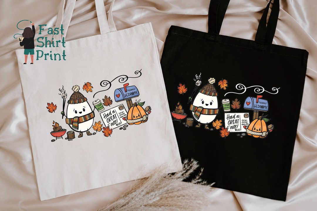 Humpty Dumpty Tote Bag, Fall Gifts for Women, Fall Tote Bag, Fall Gift ...