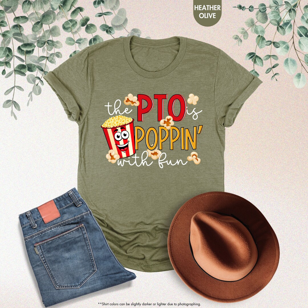 The PTO Poppin With Fun Shirt, Paid Time off Shirt, Day off Shirt, PTO ...