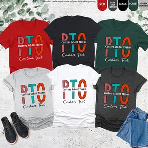 Custom PTO Shirts, Parent Teacher Organization Tshirt, Custom School ...