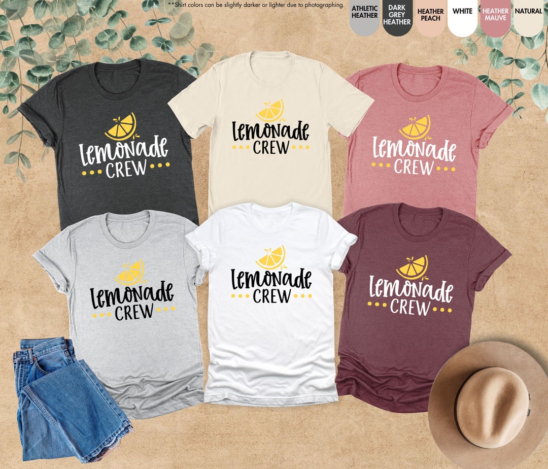 Lemonade Crew Shirts, Summer Vacation Shirt, Cute Lemon Shirt, Matching ...