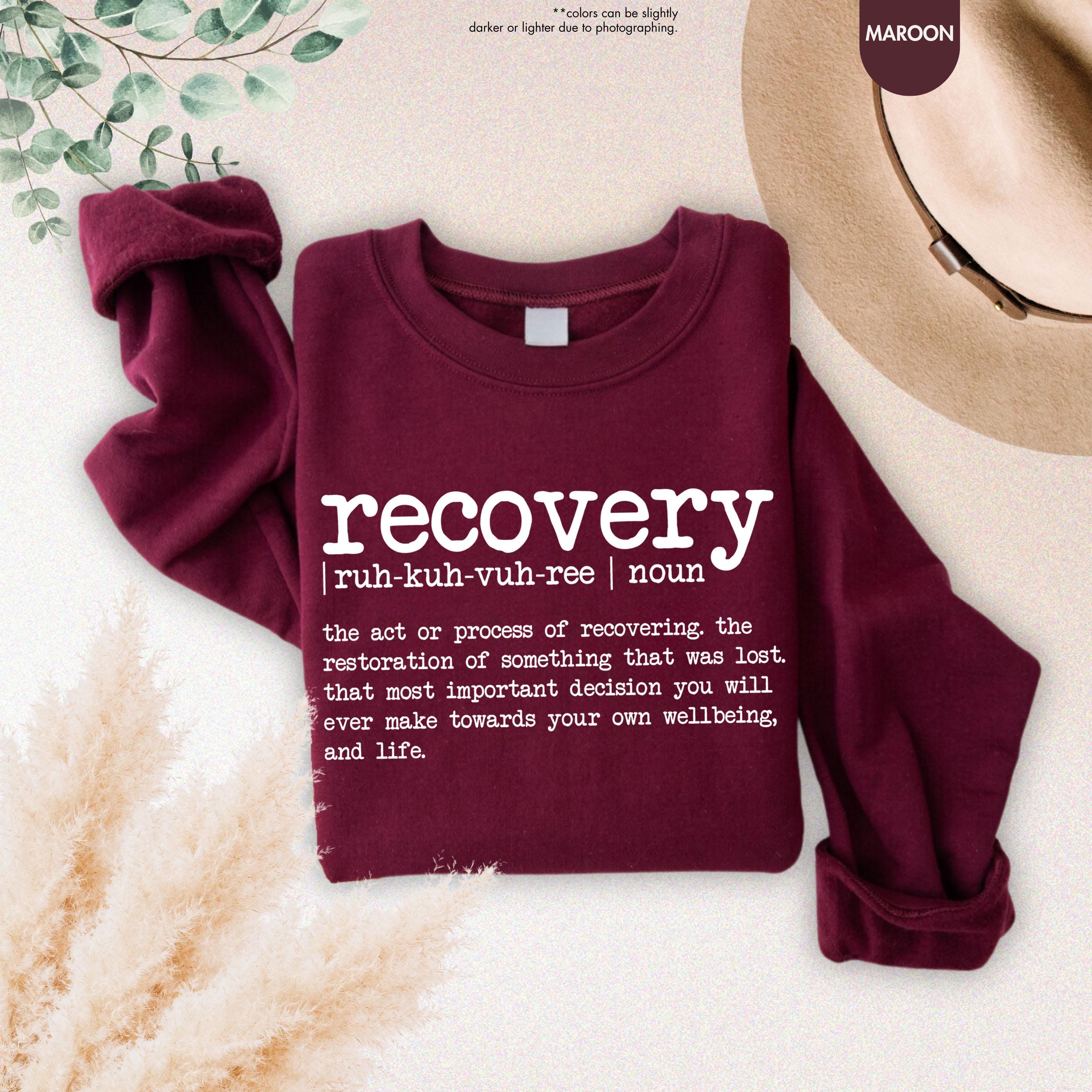 Recovery Sweatshirt, Sobriety Hoodie, Addiction Recovery Sweater ...