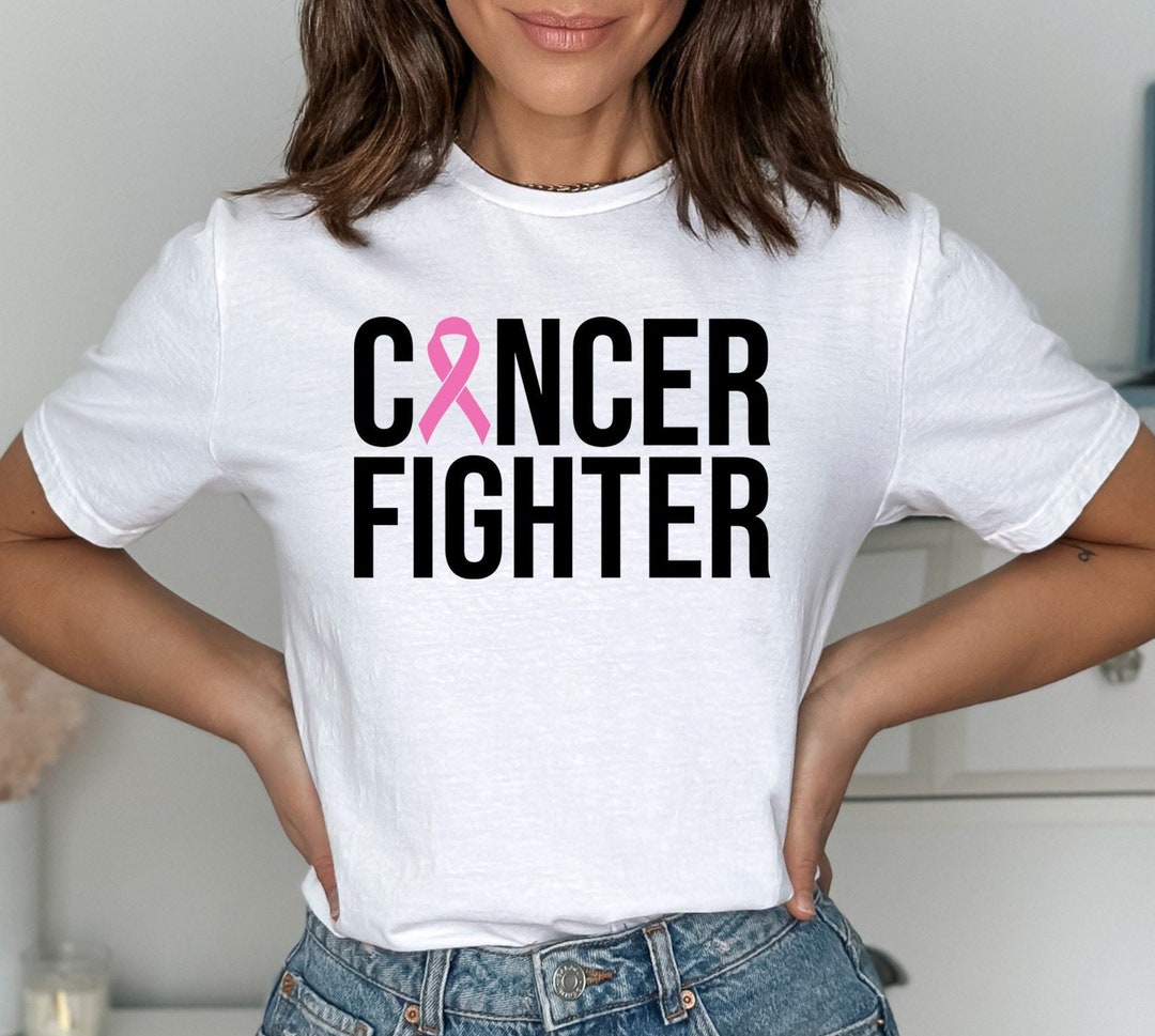 Cancer Fighter Shirt, Custom Color Design Shirt, Breast Cancer Shirt ...