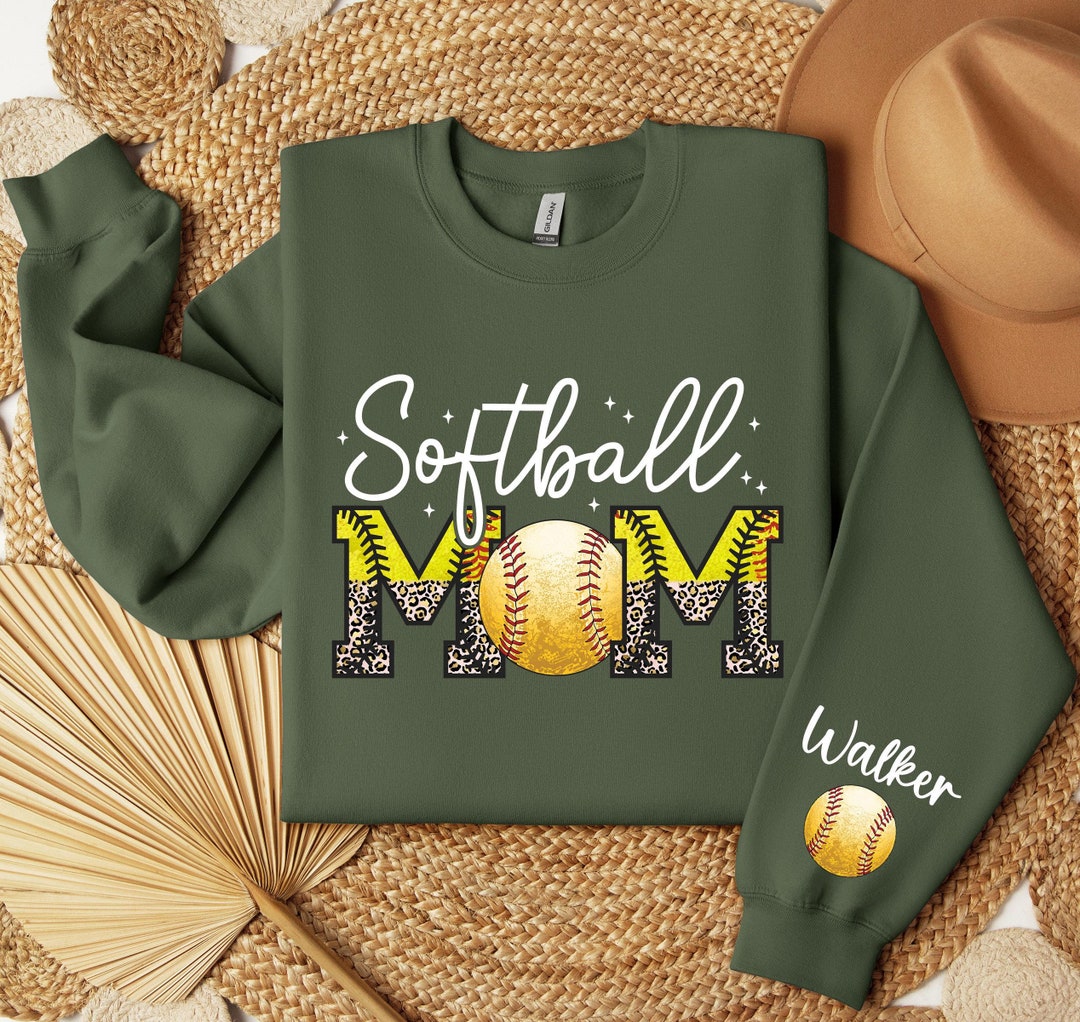 Custom Softball Mom Sweater, Game Day Sweatshirt, Softball Gift for Mom ...