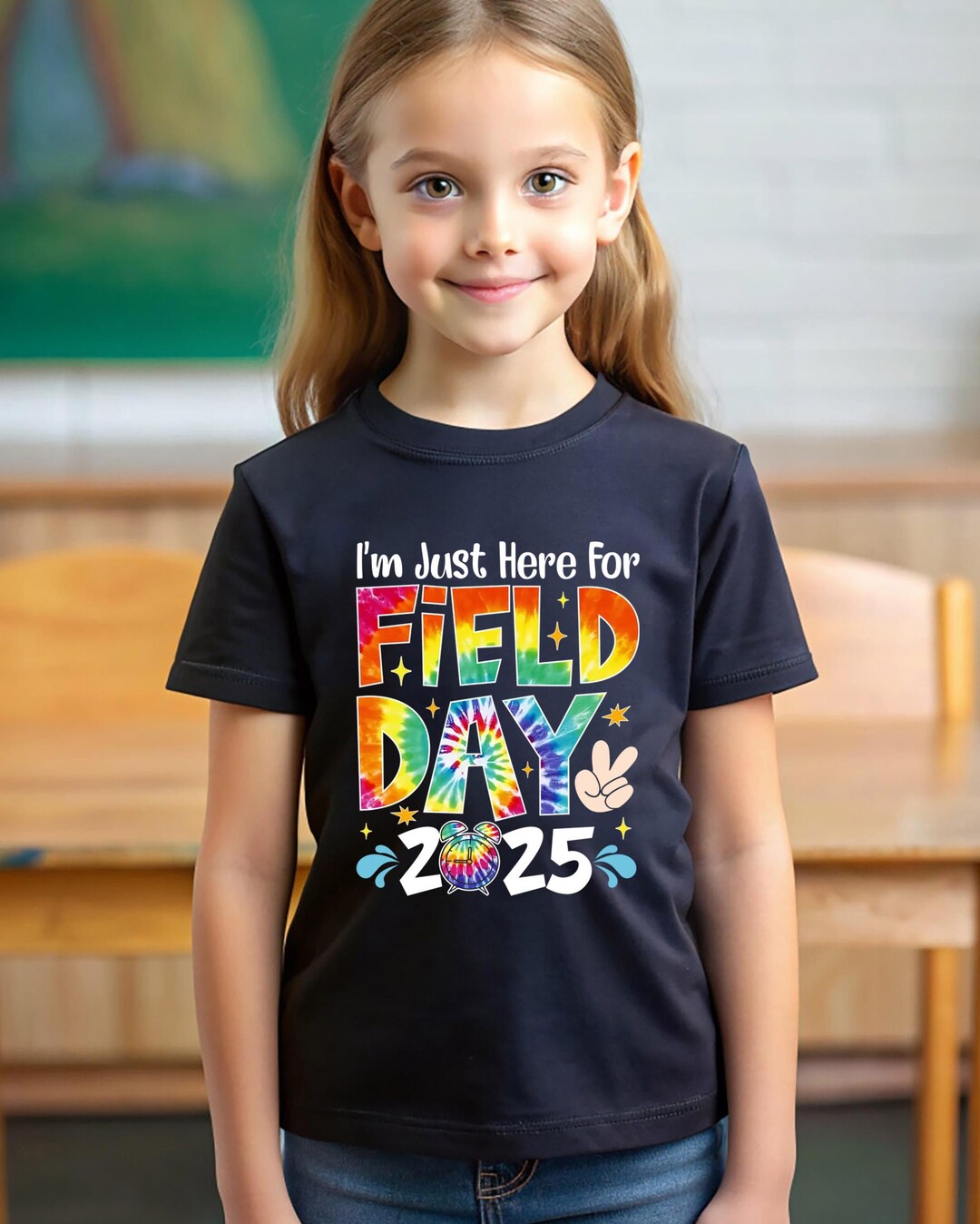 I'm Just Here for Field Day 2025 Shirt, Tie Dye Field Day Shirt, School ...