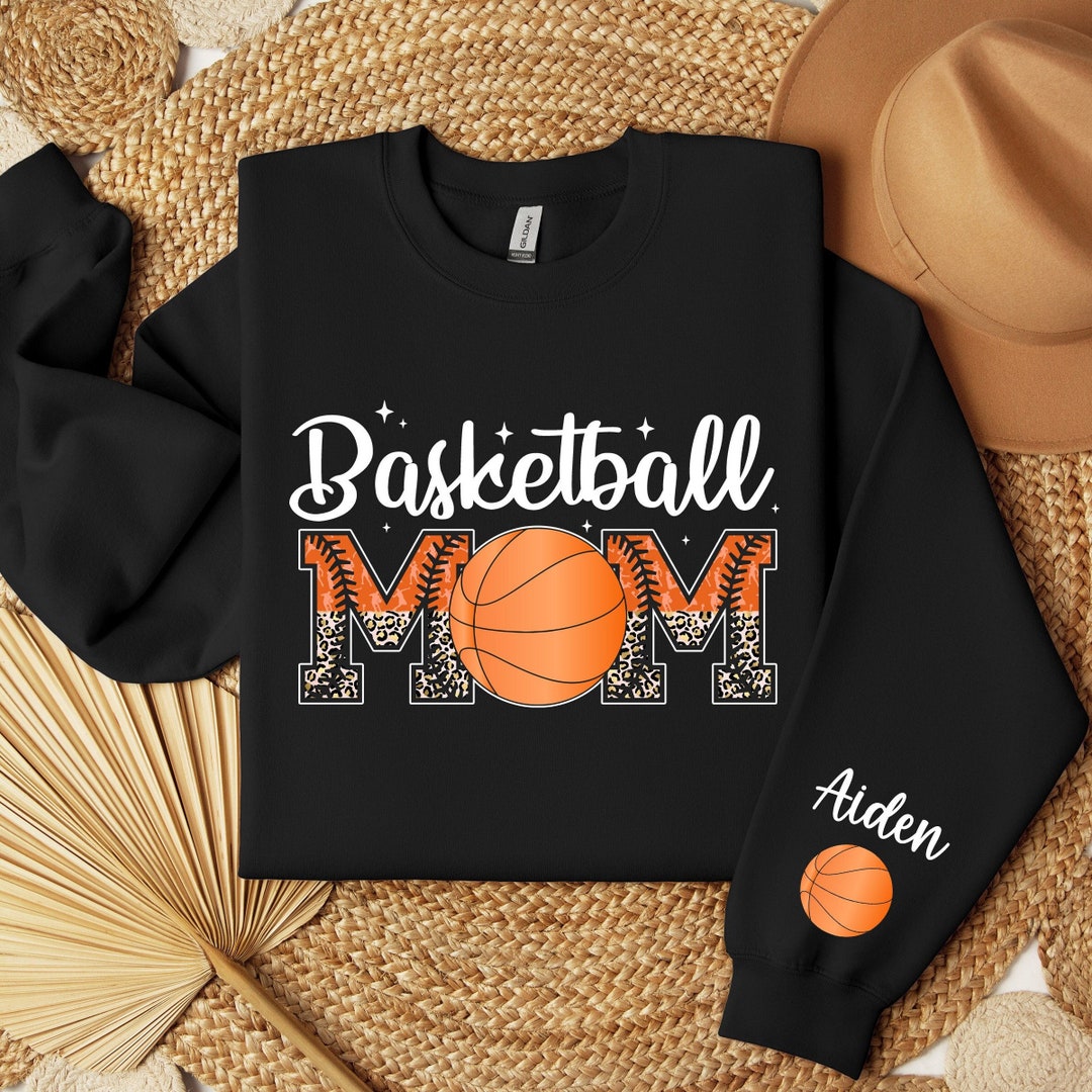 Custom Basketball Mom Sweatshirt, Game Day Sweatshirt, Mom Name on ...