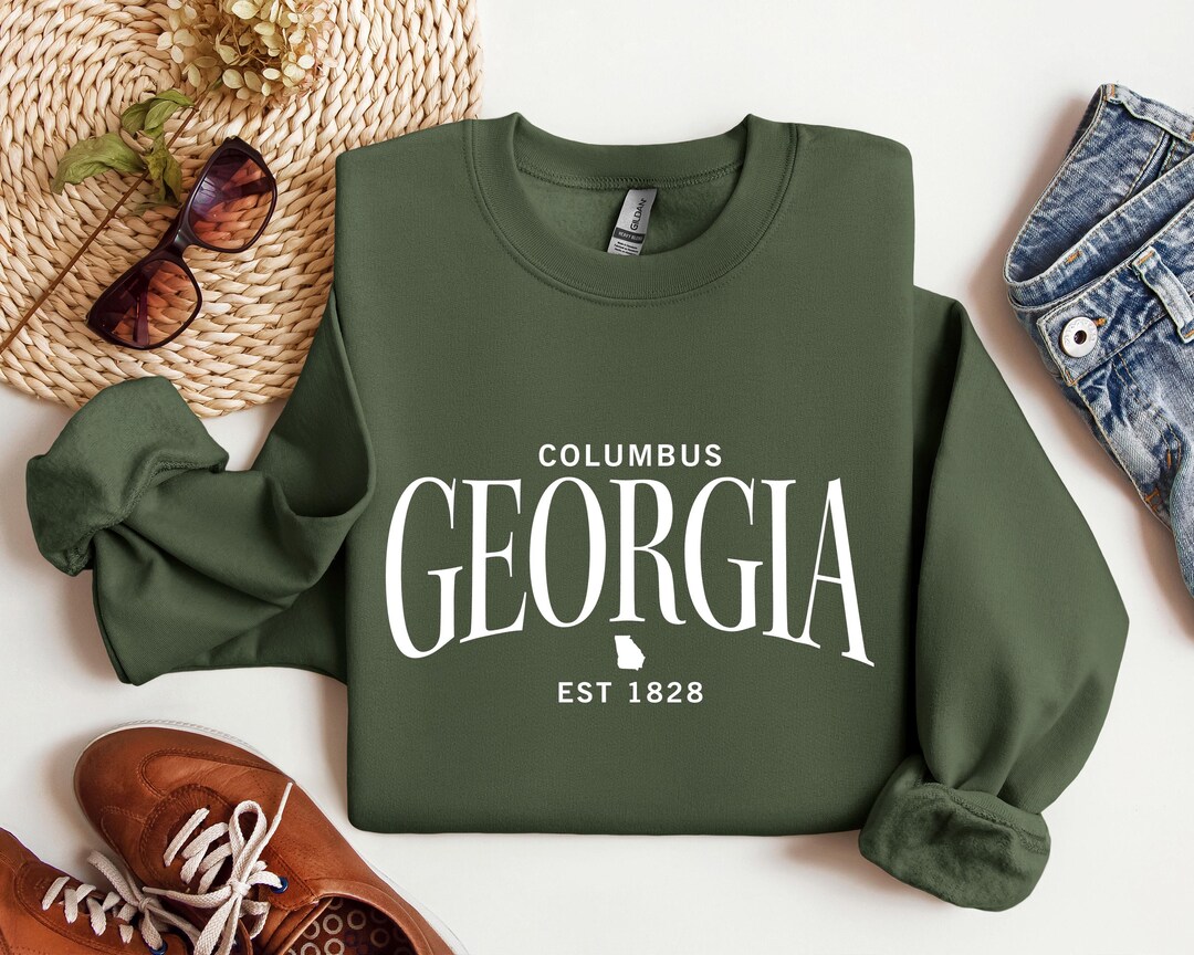 Custom Georgia Sweatshirt or Hoodie, Georgia Map Sweatshirt, Collage ...