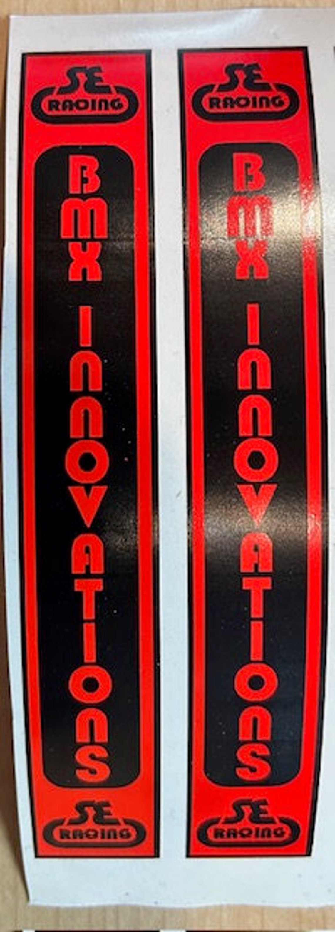 SE Racing - BMX Innovations Fork Decal Set - 1st Gen. Red/black - Etsy