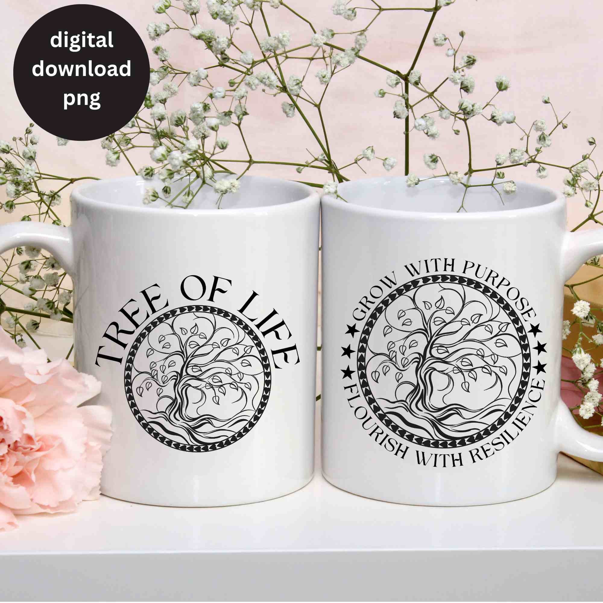 Tree of Life Positive Daily Affirmations Png Front Back Sweatshirt ...