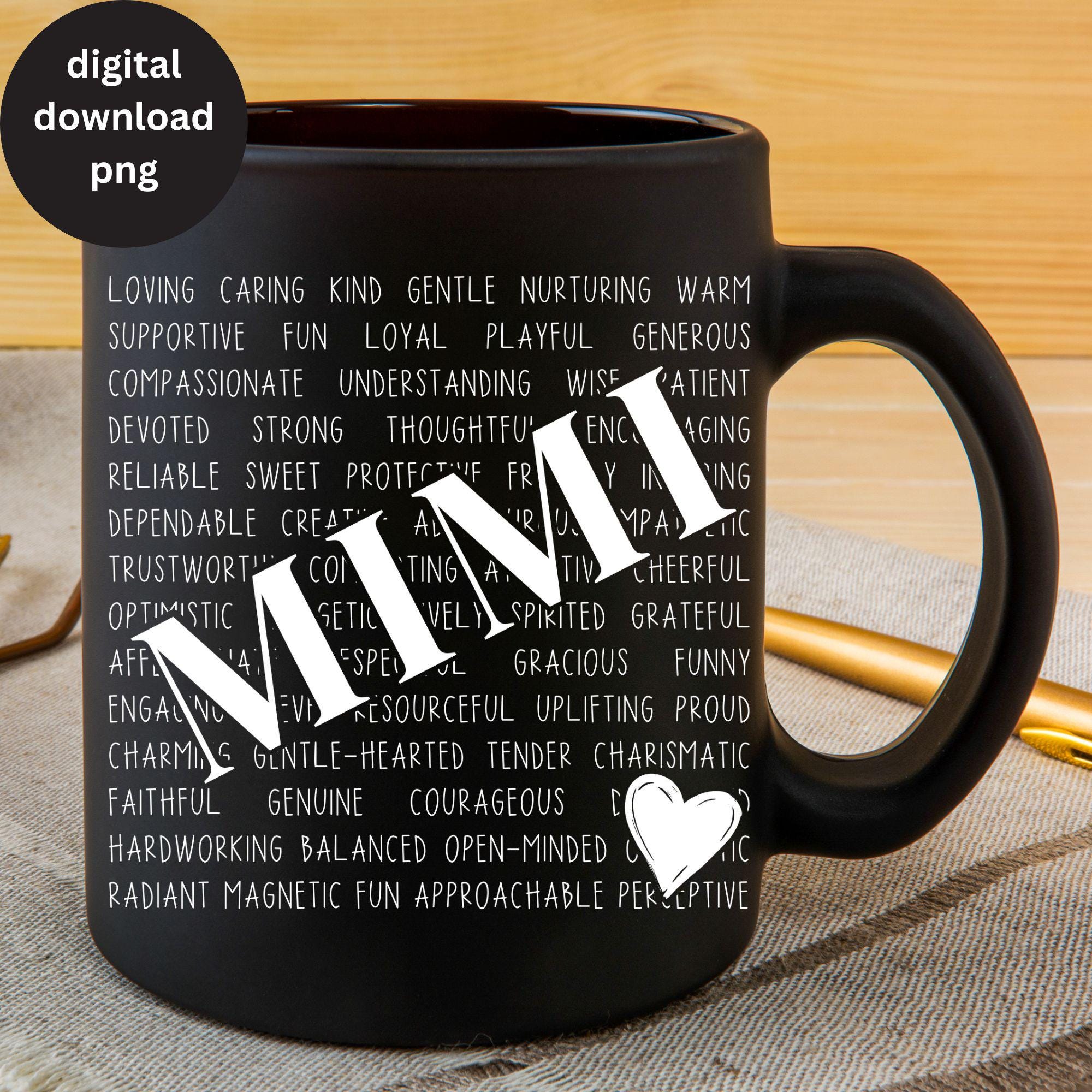 Mimi Definition Word List PNG, DIY Mimi Gift Idea Sublimation Design ...