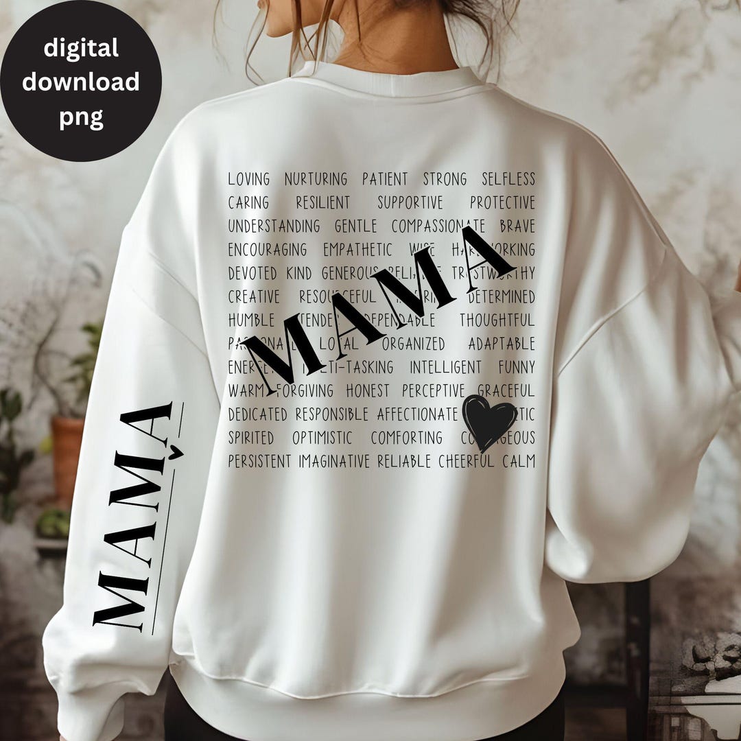 Mama Definition Word List PNG, Trendy Mama Word List Gift Idea ...