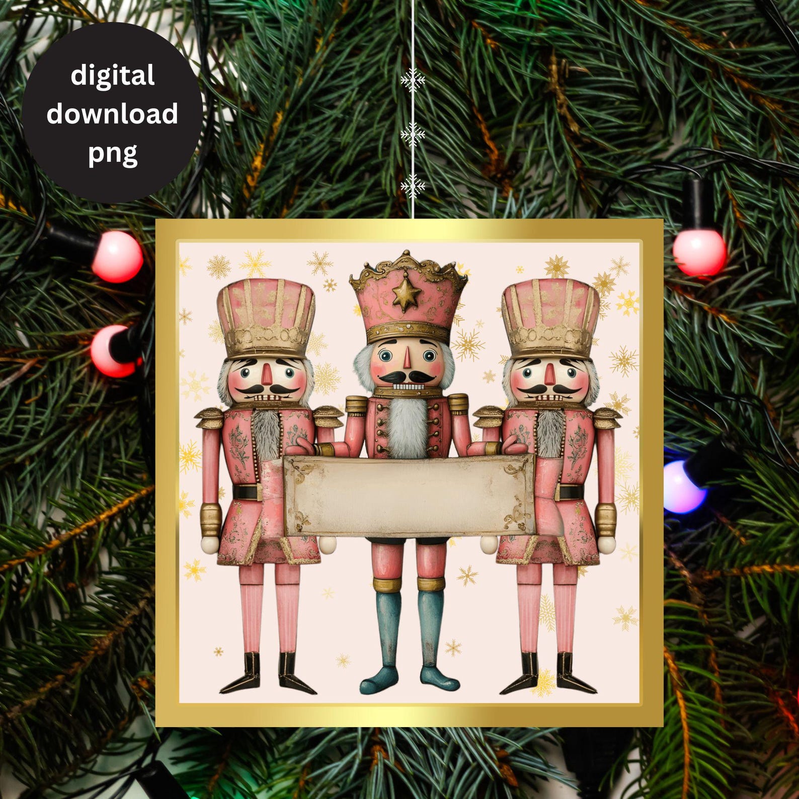 DIY Personalized Pastel Nutcracker PNG Personalized Christmas Kids Name ...