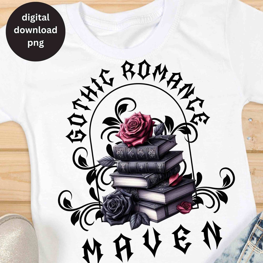 Gothic Romance Maven Red Roses Png, Gothic Png Sublimation Designs, Mom ...