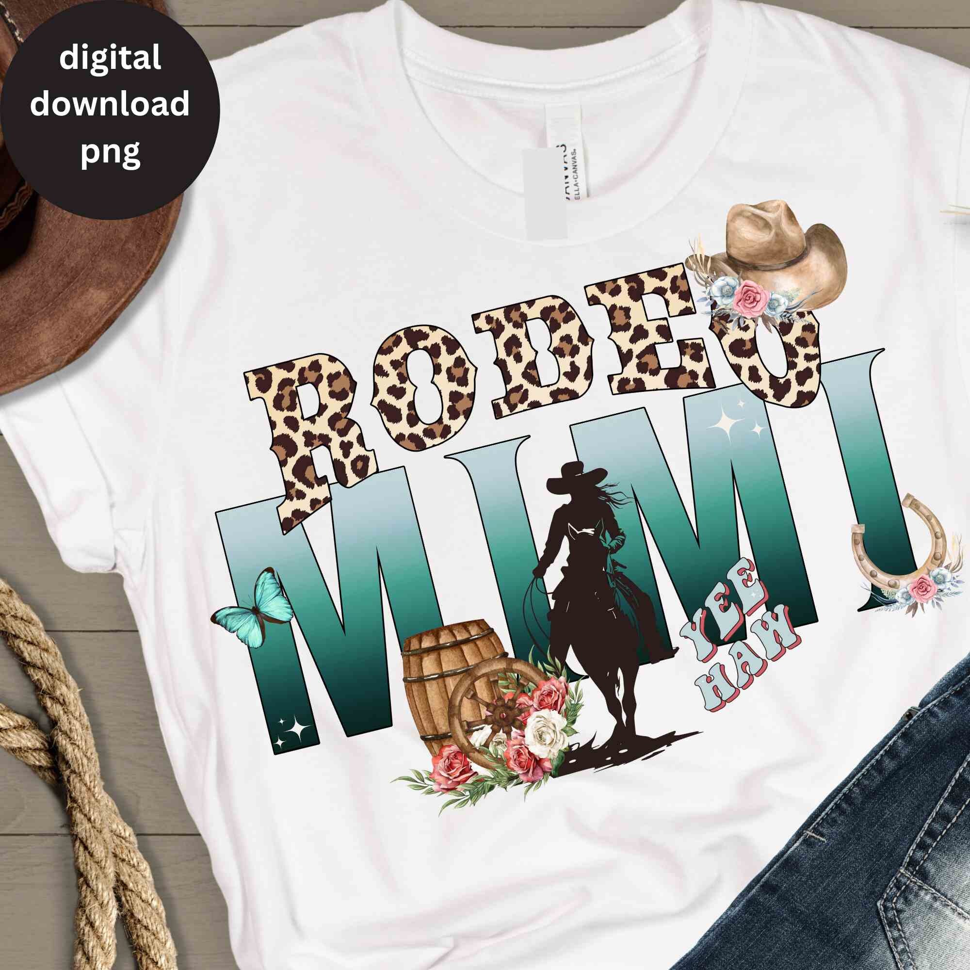 Cowgirl Rodeo Mimi Sublimation Design PNG Western Rodeo Sublimation ...