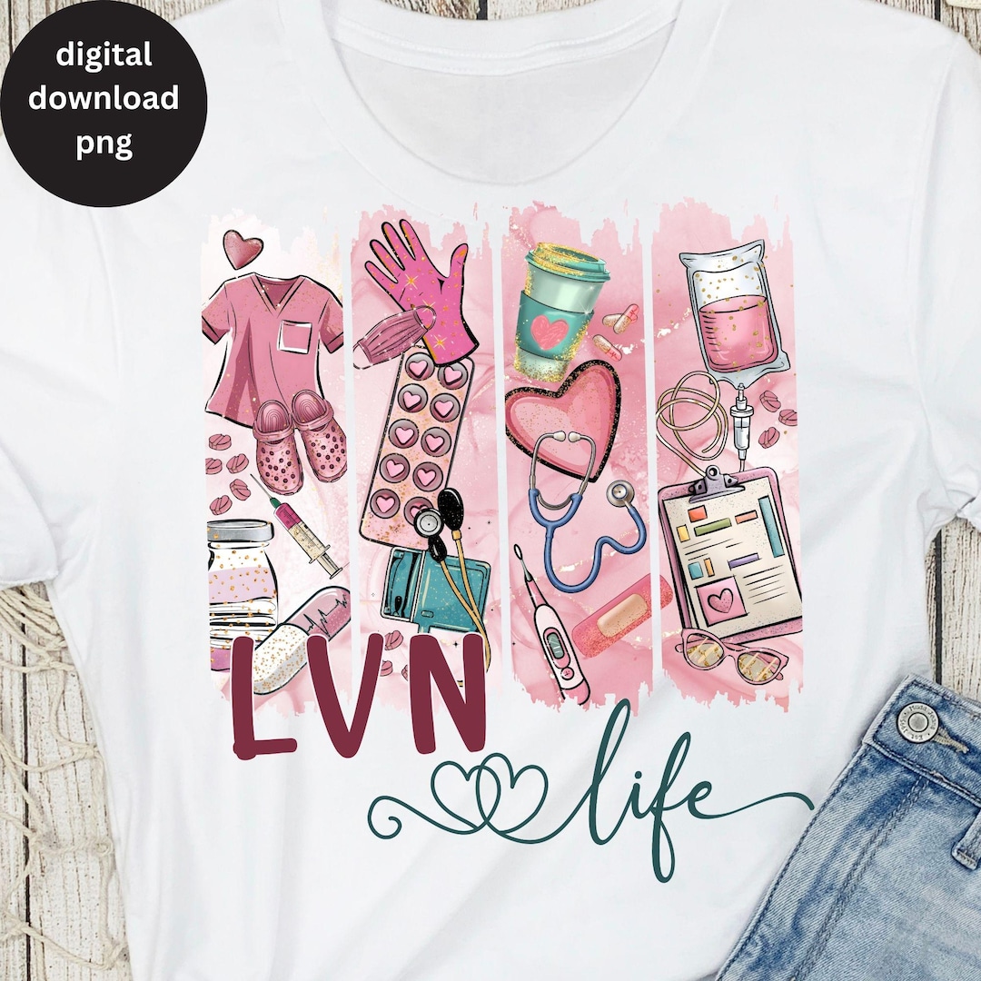 LVN Brushstroke Png, Licensed Vocational Nurse Png, LVN Life Png, LVN ...