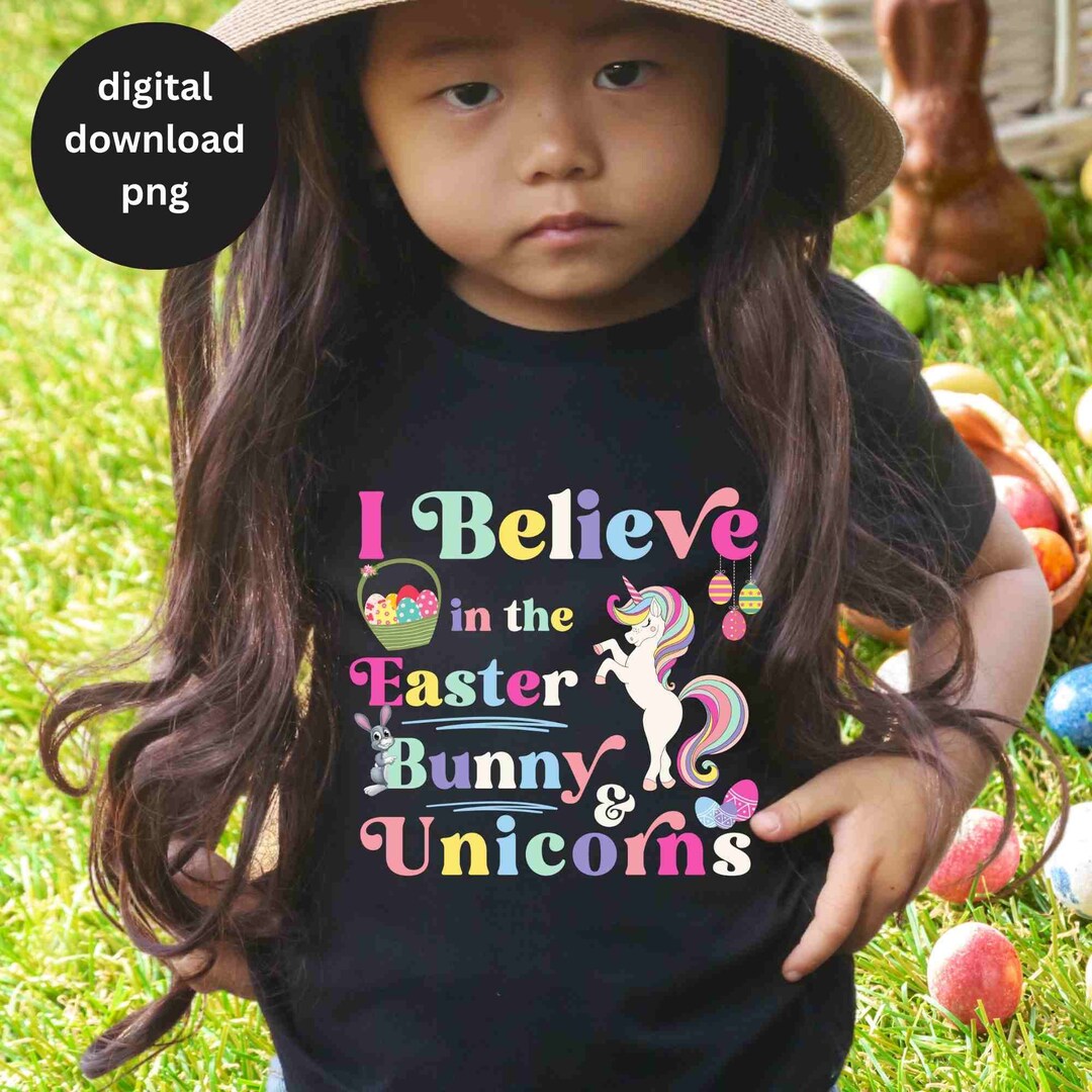 Funny Easter Bunny Unicorn Png, Boy Girl Easter Design Png, Unicorns ...