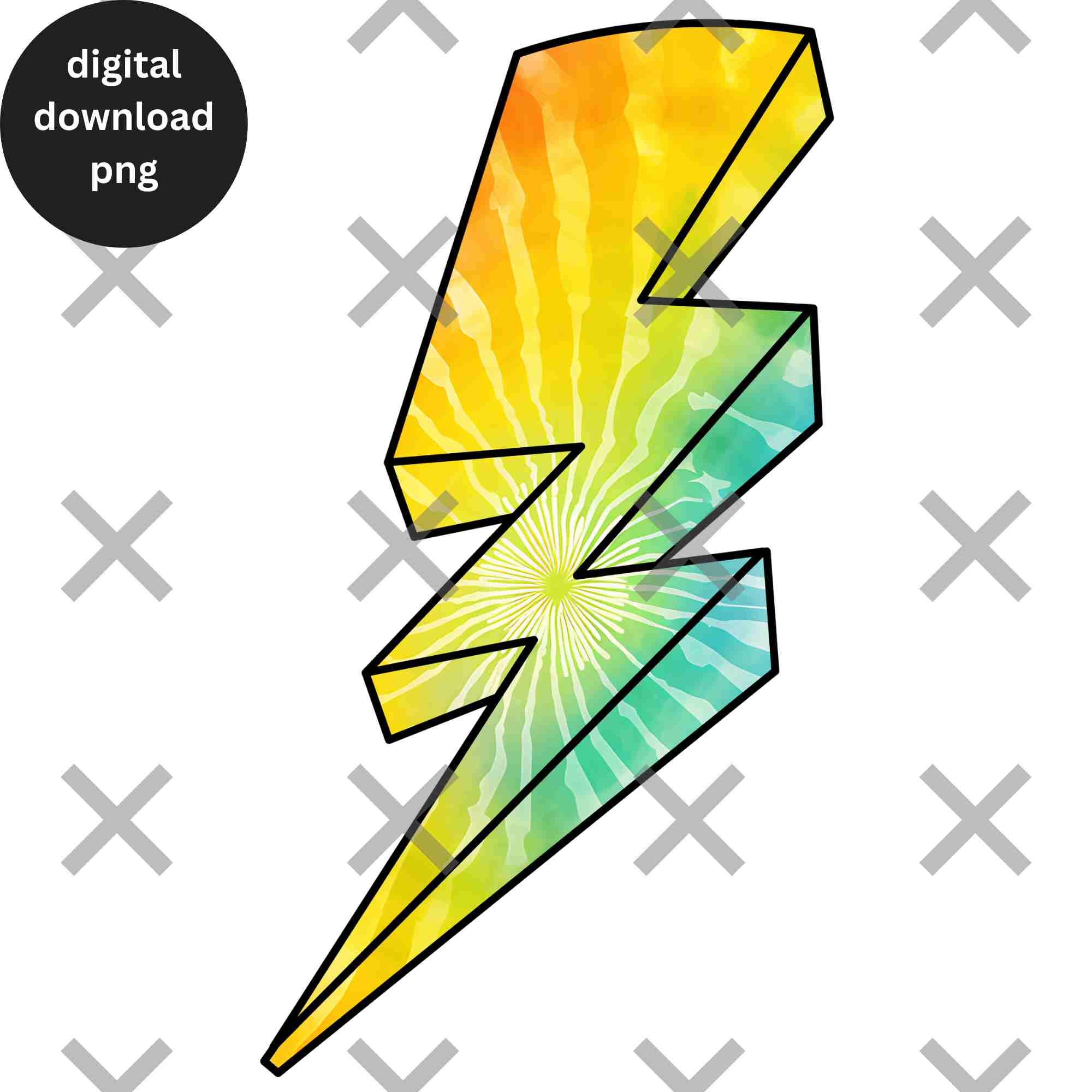 Distressed Retro Smile Face and Lightning Bolt Png, 70s 80s Inspired ...