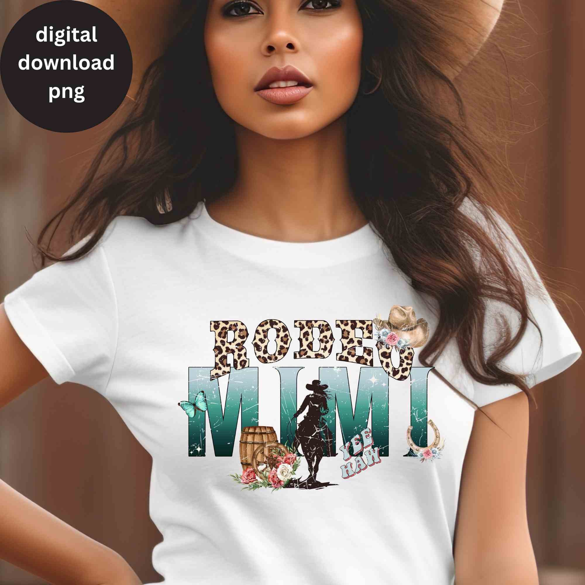 Cowgirl Rodeo Mimi Sublimation Design PNG Western Rodeo Sublimation ...