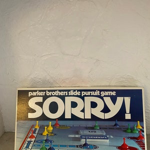 Vintage SORRY Board Game 1977 - Etsy