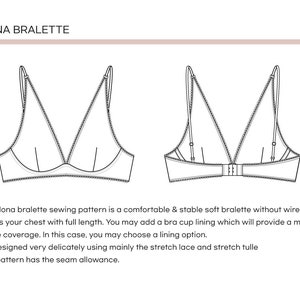 Mona Bralette- Instant Digital Download PDF Sewing Pattern - Etsy